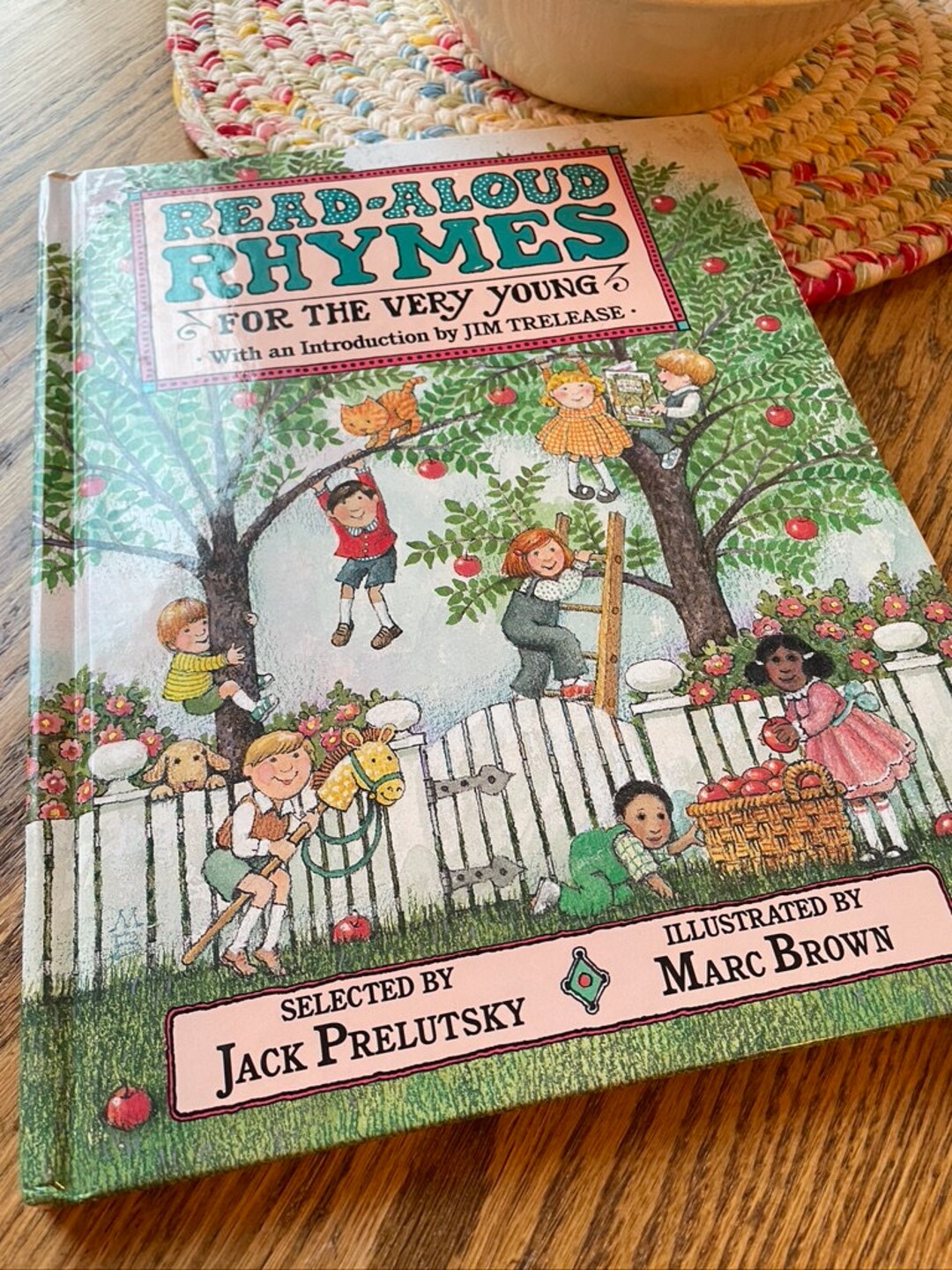 Large Vintage 1986 Hardcover Book Read Aloud Rhymes Illustrated by Marc ...
