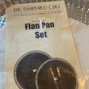 New in Package Vintage Flan Pan Set by Pampered Chef 1700 - Etsy