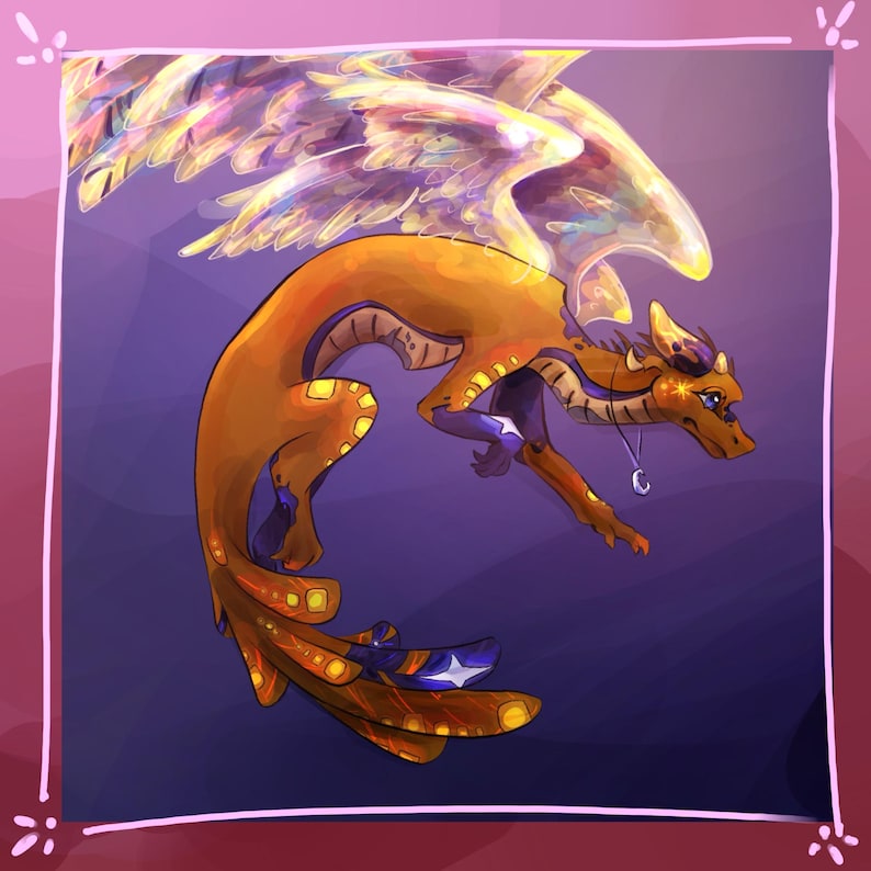 Custom Dragon Character Art (no AI) - Etsy