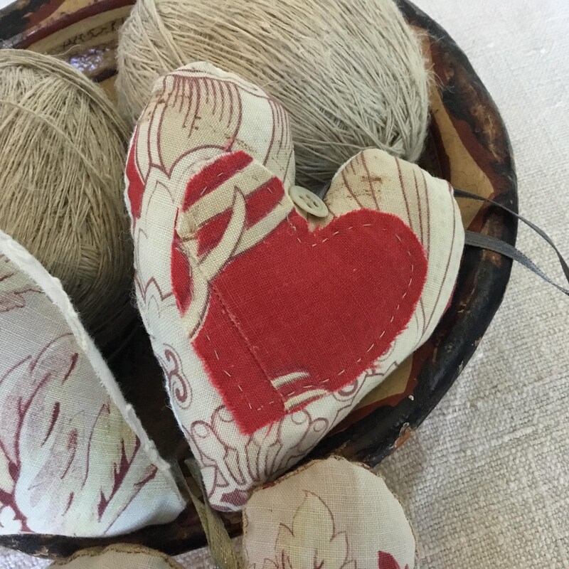 Hanging Fabric Hearts - Etsy