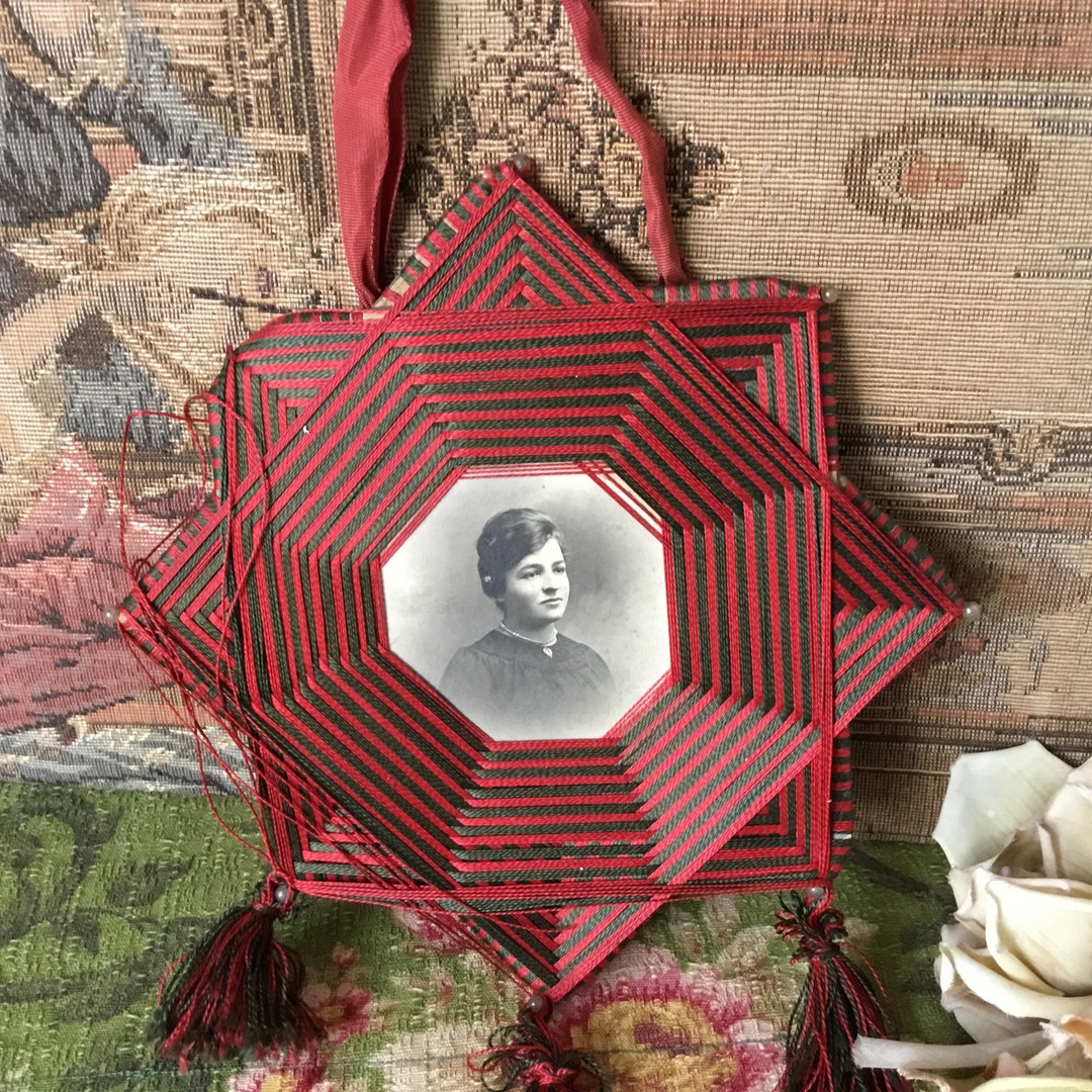 Sweet Antique French Silk Thread Frame 1910s Original Photo - Etsy