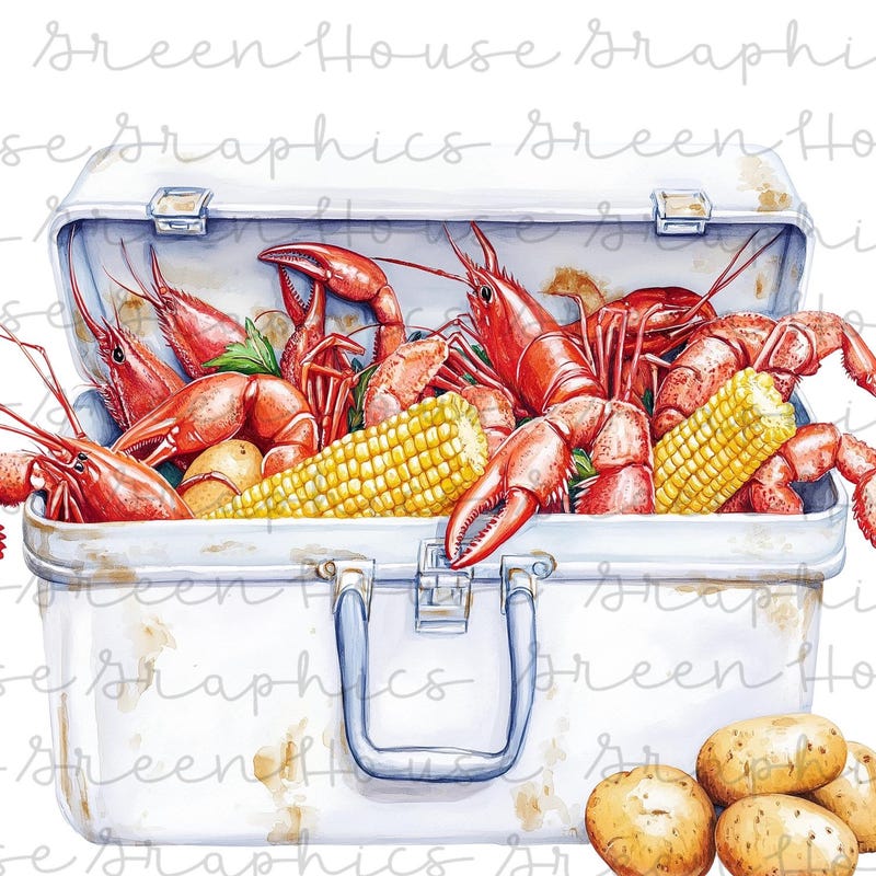 Crawfish Clipart - Etsy