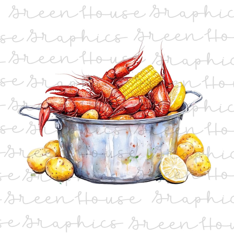 Crawfish Boil Pngs Crawfish Boil Invitation Images Instant Digital ...