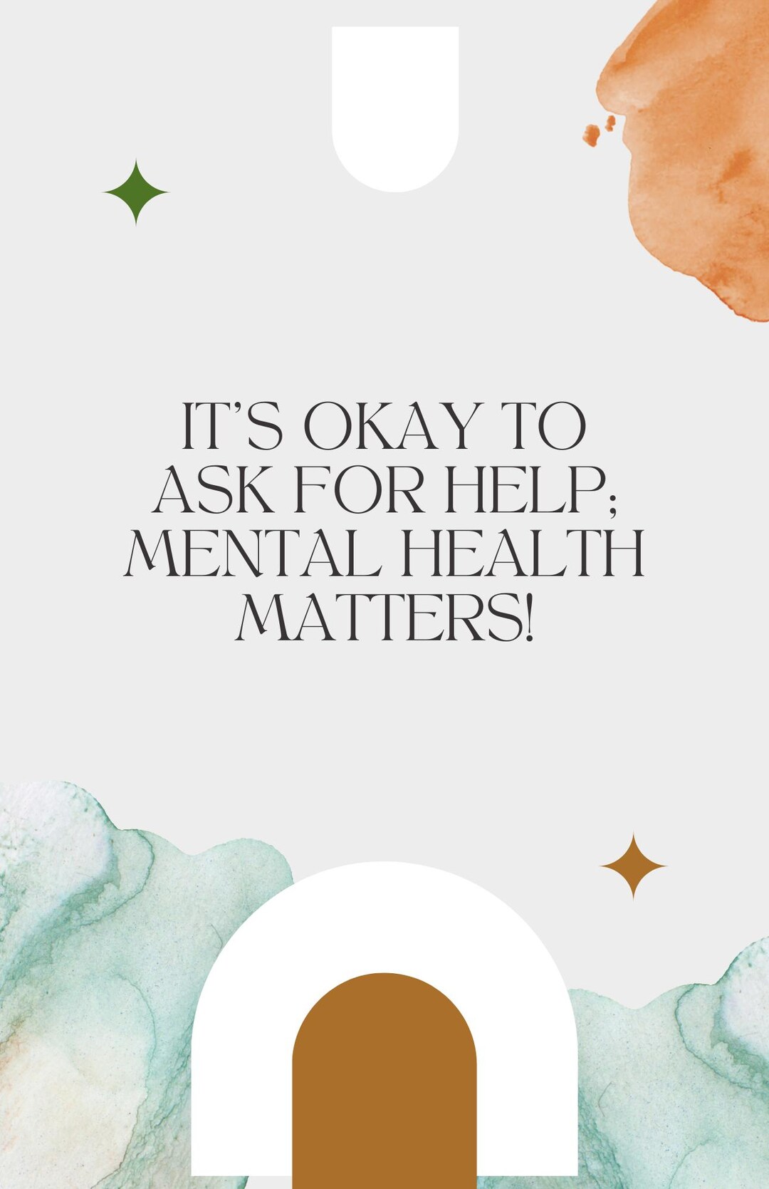 Empowering Mental Health Quote Poster Inspirational Wall Art for ...