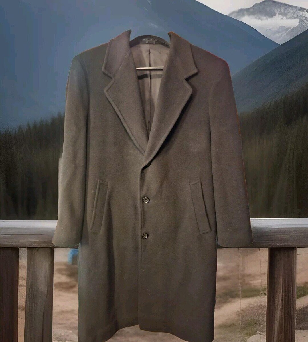 Vintage London Fog Long Peacoat Black Wool 3 Buttons Lined Men's XL - Etsy