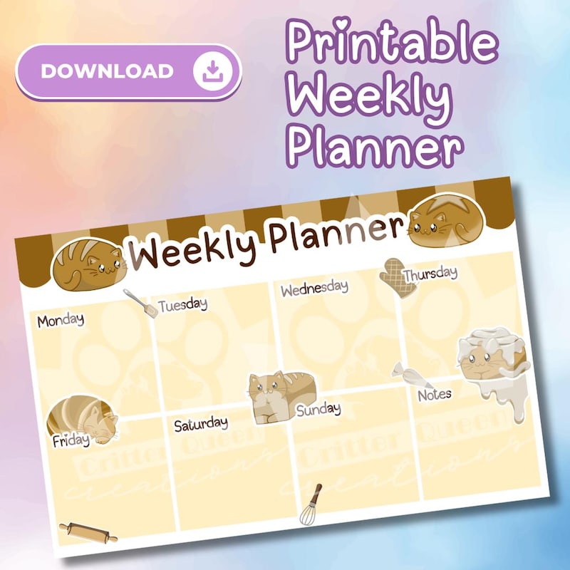 School Kawaii Planner - Etsy