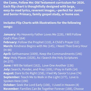 2026 LDS Primary Singing Time Flip Chart Bundle | 24 Songs | 205+ Pages ...