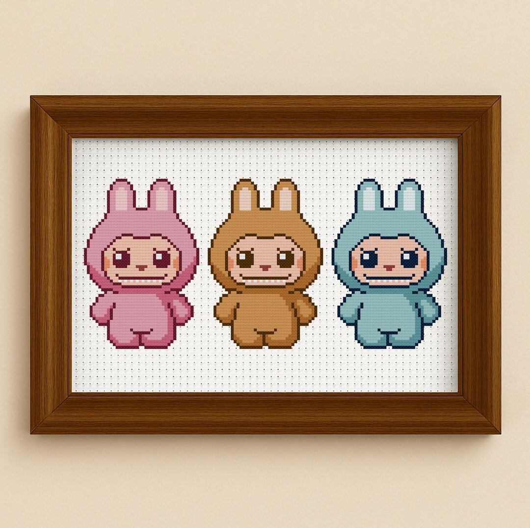 Labubu Cross Stitch Pattern - Etsy