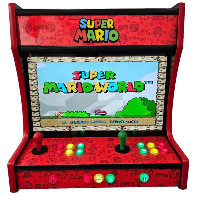 Super Mario, 24 Screen, 2 Player Wall Mount or Bartop Arcade Machine ...