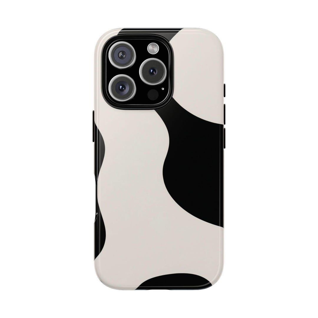 Minimalist Design: Black and White Abstract Patterned Phone Case ...