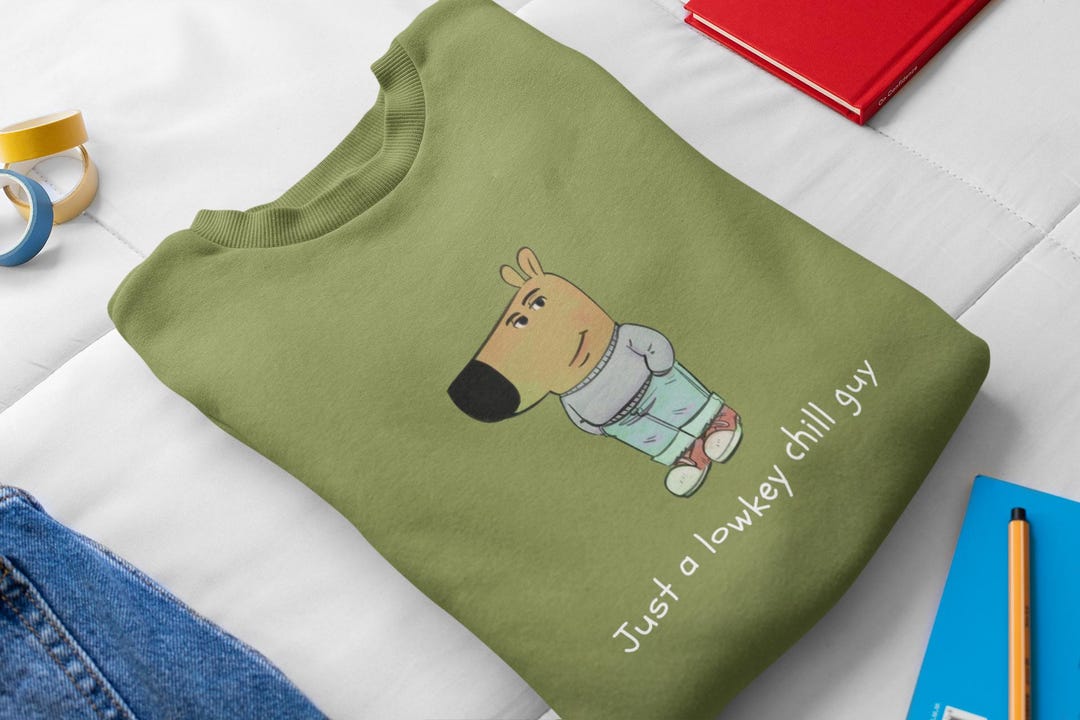 I'm Just A Lowkey Chill Guy Meme Shirt, Viral Tiktok Chill Guy, Funny ...