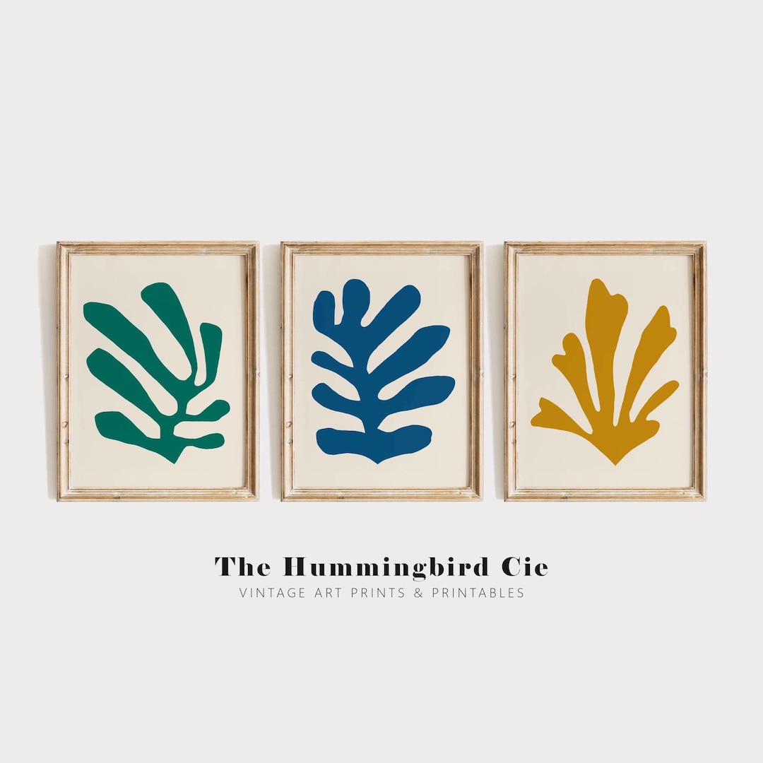 Henri Matisse, Spray of Leaves - Set of Three, Vintage Reproduction Art ...