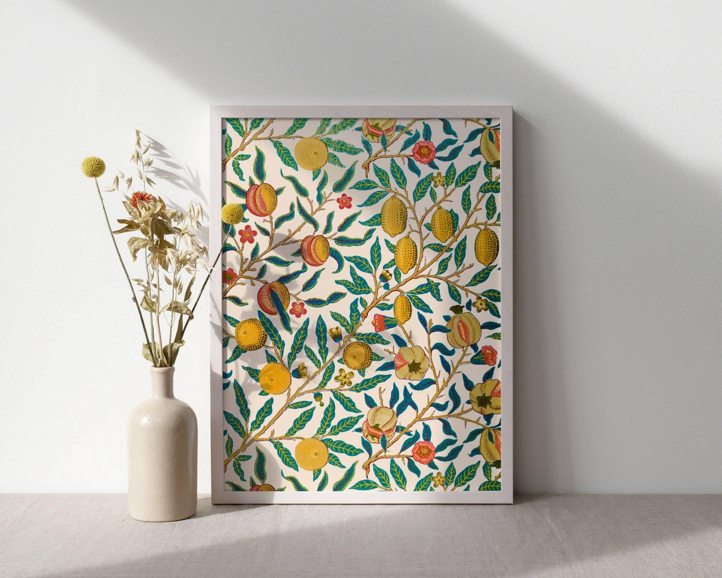 William Morris, Fruits - Vintage Reproduction Art Print, Colorful ...