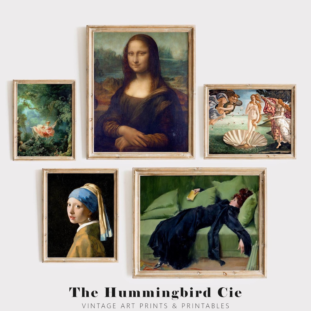 Masters Gallery Set - Vintage Reproduction Art Print Set, Rich Tones ...