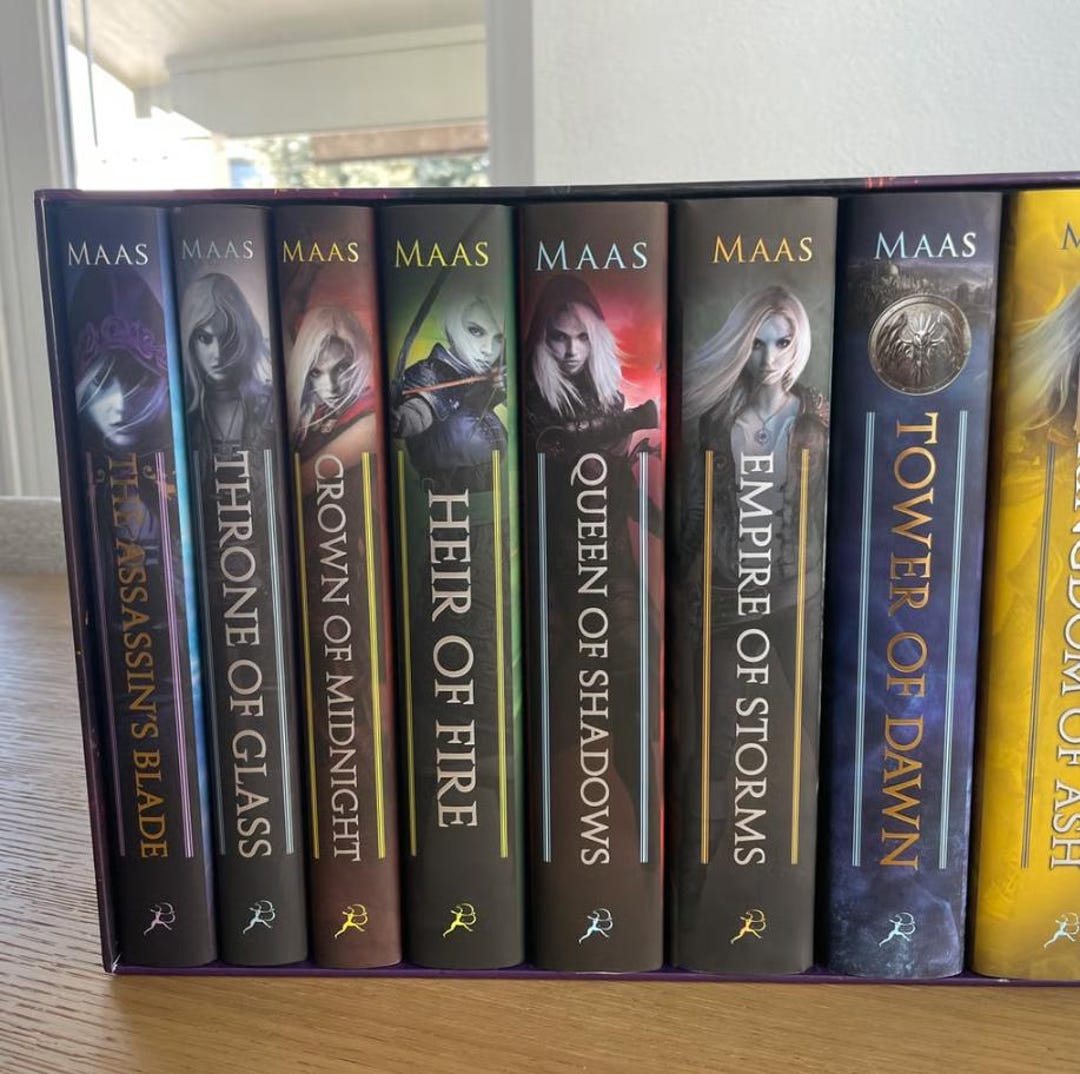 Throne of Glass Hardcover Box Set by Sarah J. Maas OOP Complete Series ...