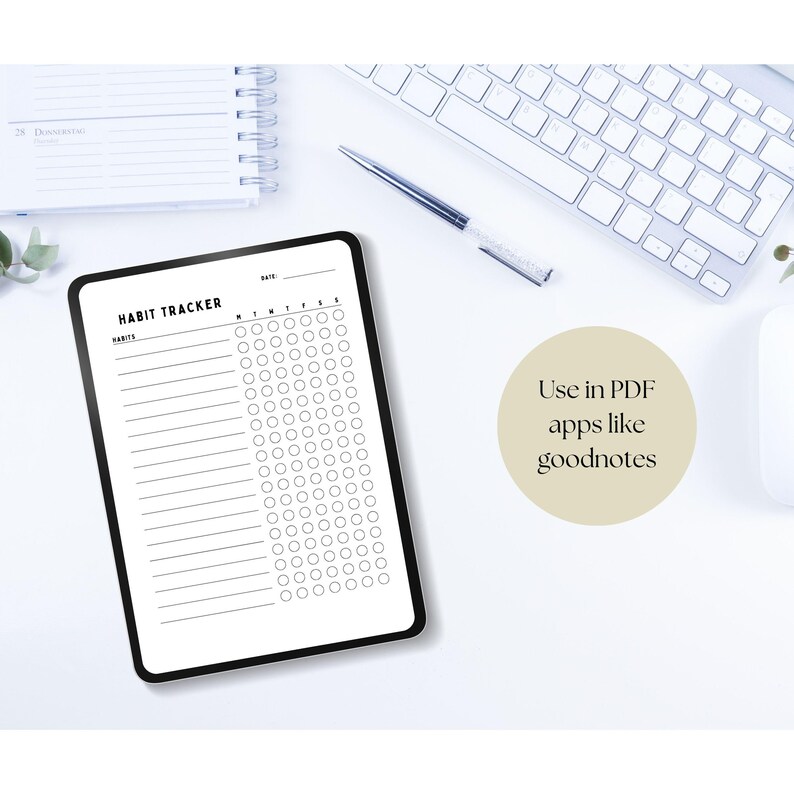 Weekly Habit Tracker Printable Portrait, Multi Habit Tracker, Routine ...