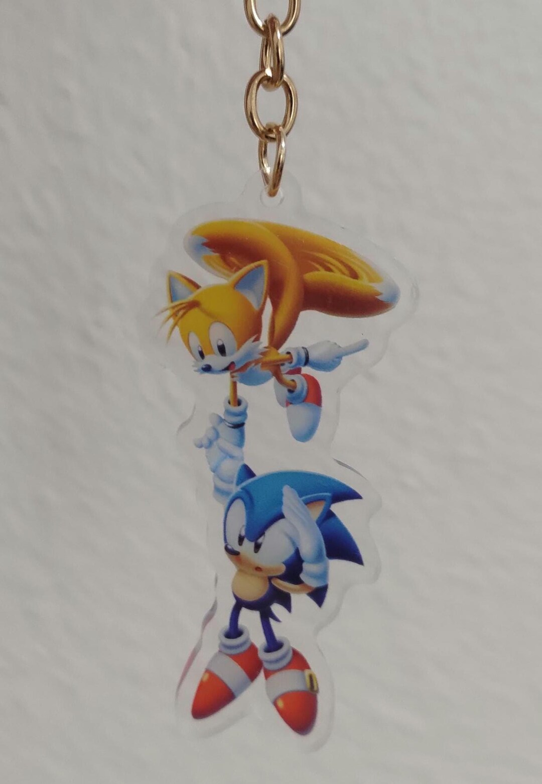 Sonic and Tails Double-sided Key-chain (76.2 Mm) - Etsy