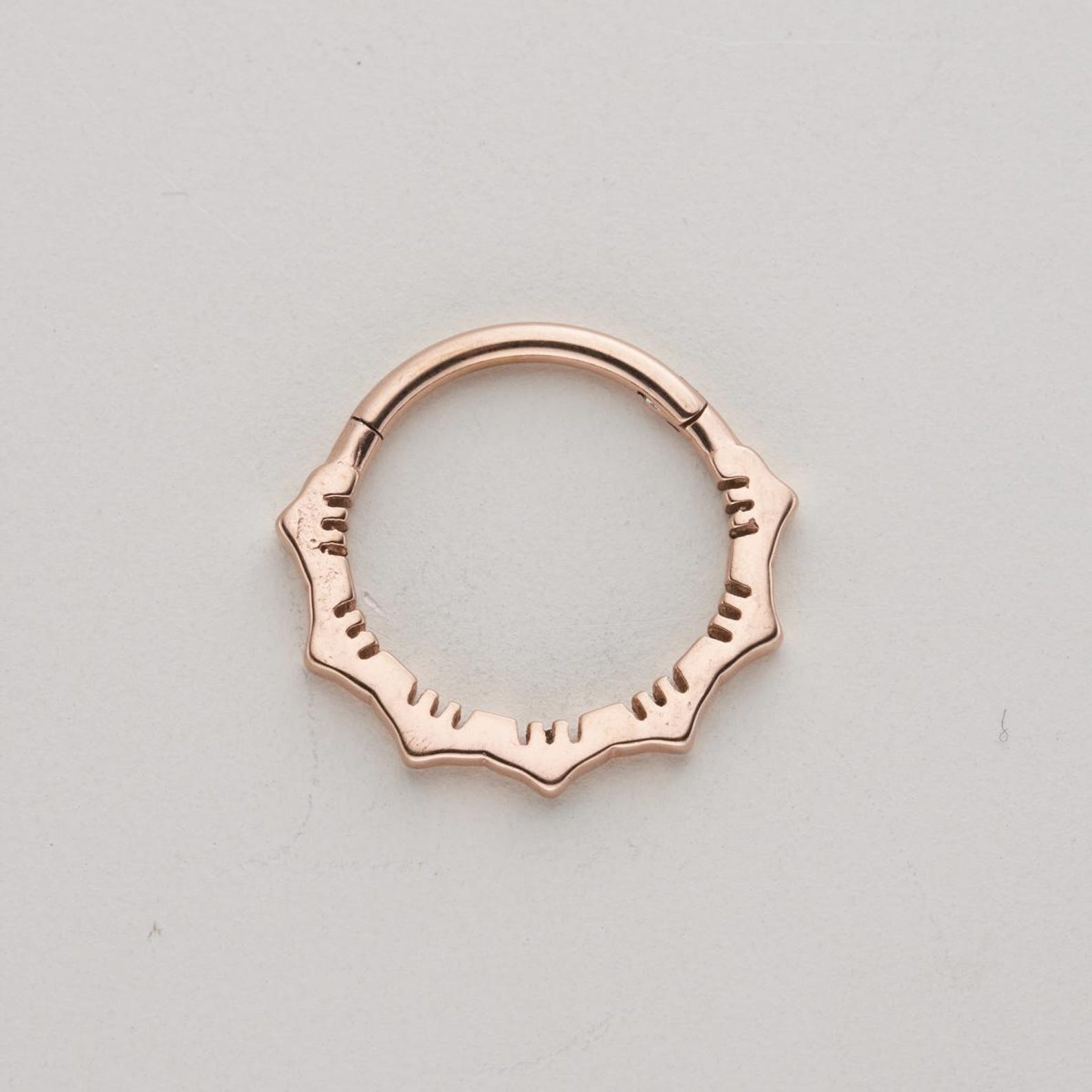 Lotus Flower Hinged Septum Ring 16g (1.2mm) Surgical Steel Grade - Etsy