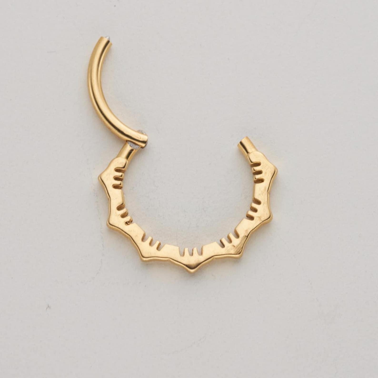 Lotus Flower Hinged Septum Ring 16g (1.2mm) Surgical Steel Grade - Etsy