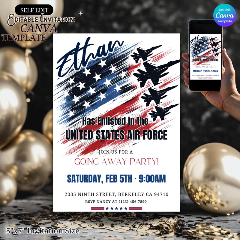 Going Into Air Force Party - Etsy