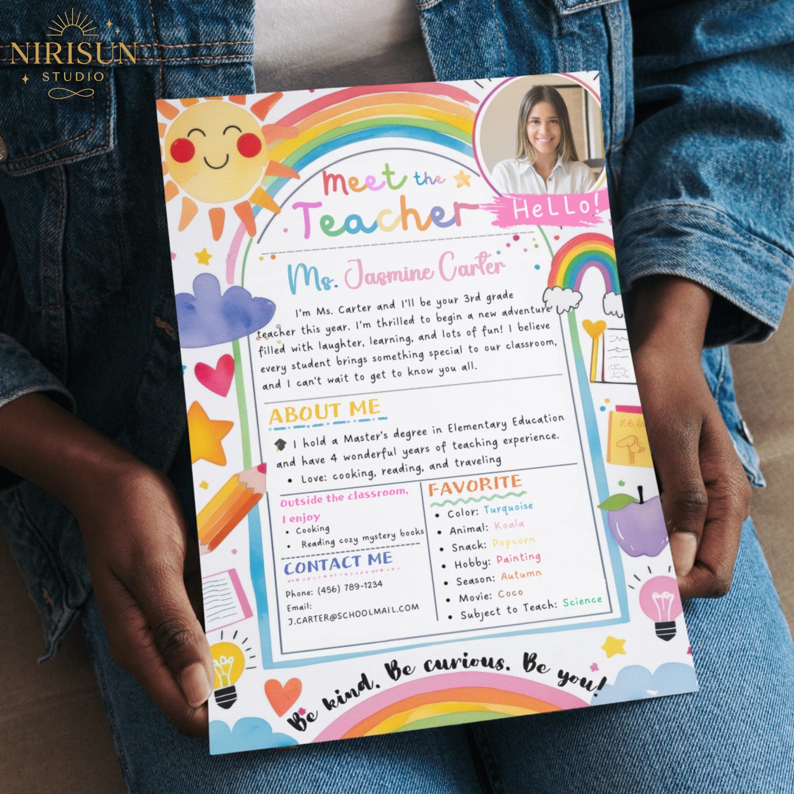 Meet the Teacher Template, Get to Know Teacher Kindergarten Flyer All ...