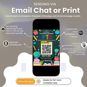 Editable Join the PTO Flyer Canva Template, Back-to-school Parent ...