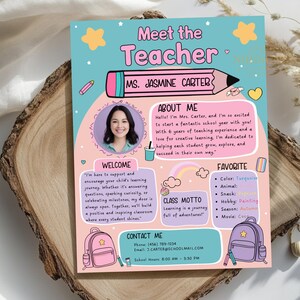 Meet the Teacher Template, Editable Back to School Newsletter, Teacher ...