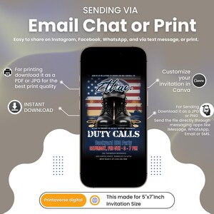 Army Invitation, Navy Farewell Invitation, Military Farewell Party ...