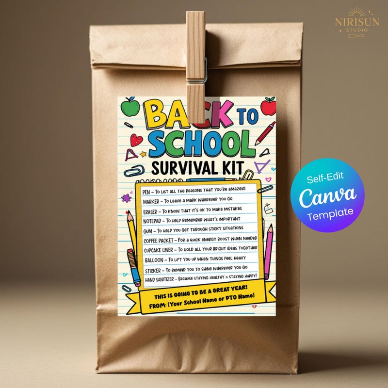 Teacher Survival Kit - Etsy