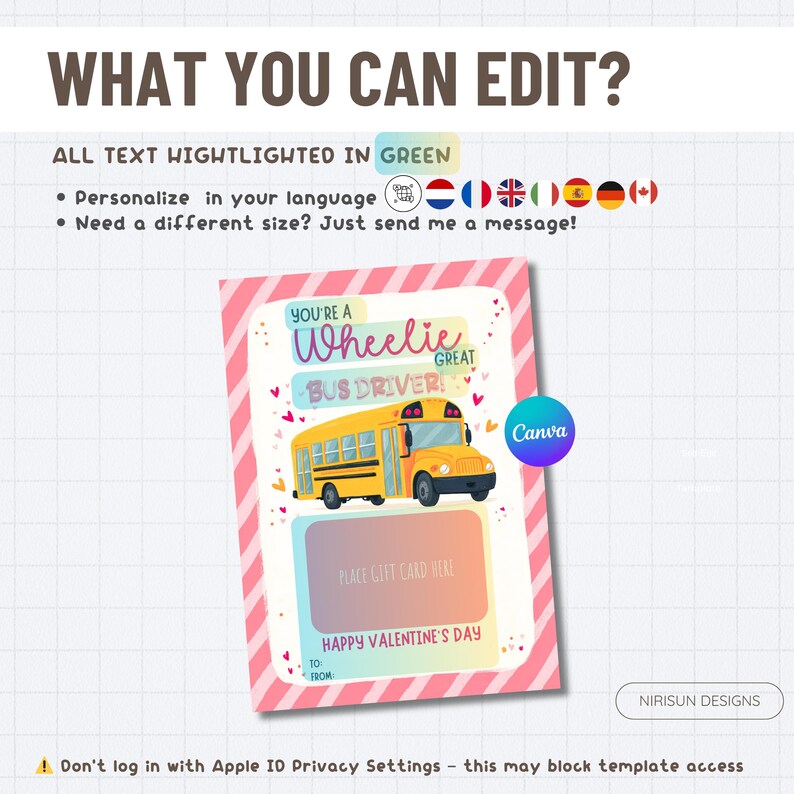 Bus Driver Appreciation Card Printable, Wheelie Great Bus Driver ...