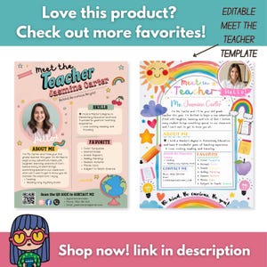 Meet the Teacher Template, Editable Back to School Newsletter, Teacher ...