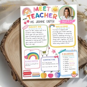 Meet the Teacher Template, Editable Back to School Newsletter, Teacher ...