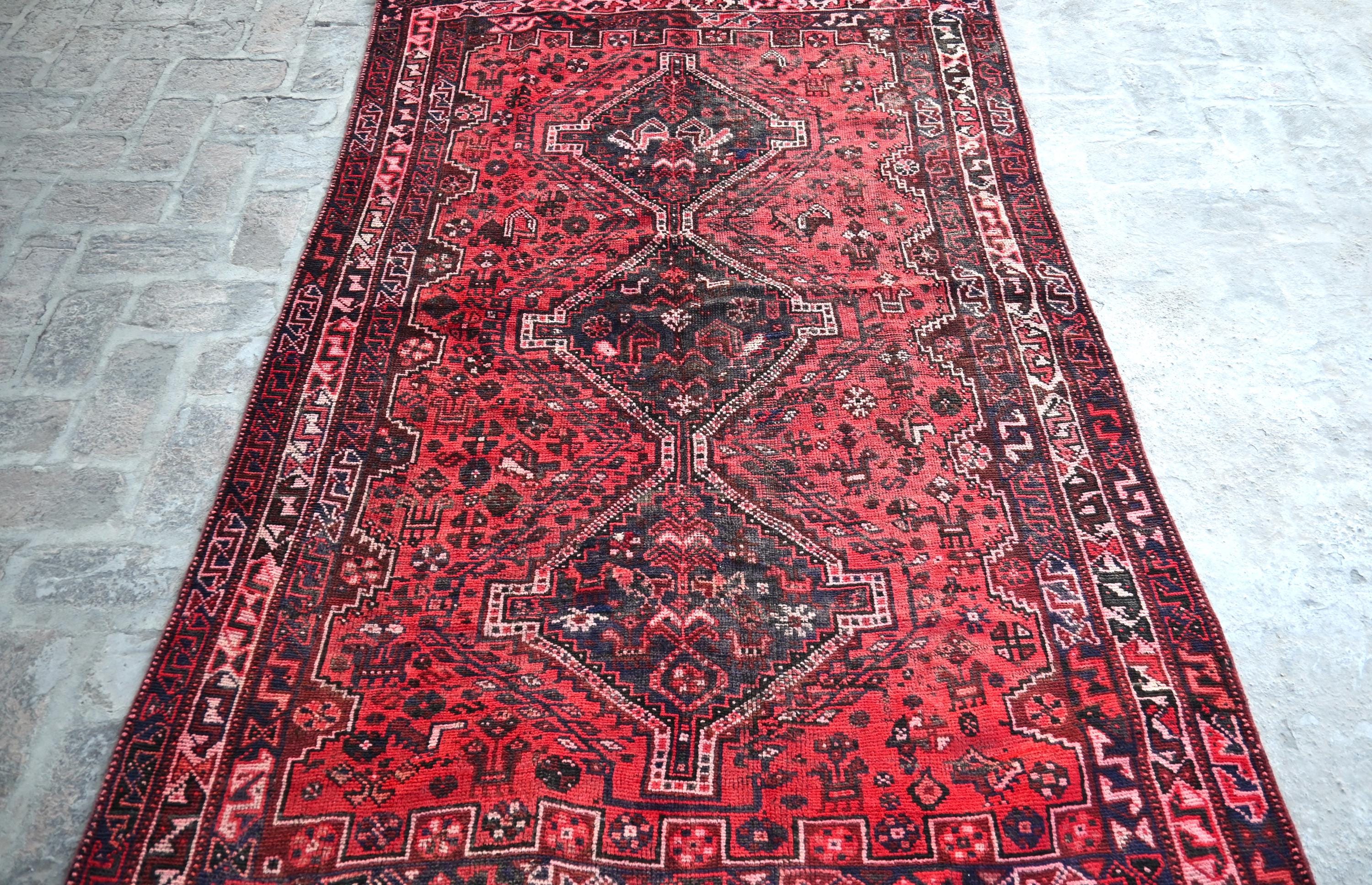 1920s Collector's Piece Vintage 5 X 7 Area Rug Handmade Rug Afghan ...