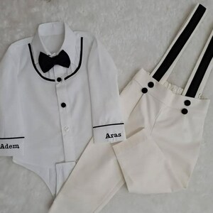 Personalized Boys 1st Birthday Suit Baby Boy Personalized Ring Bearer ...