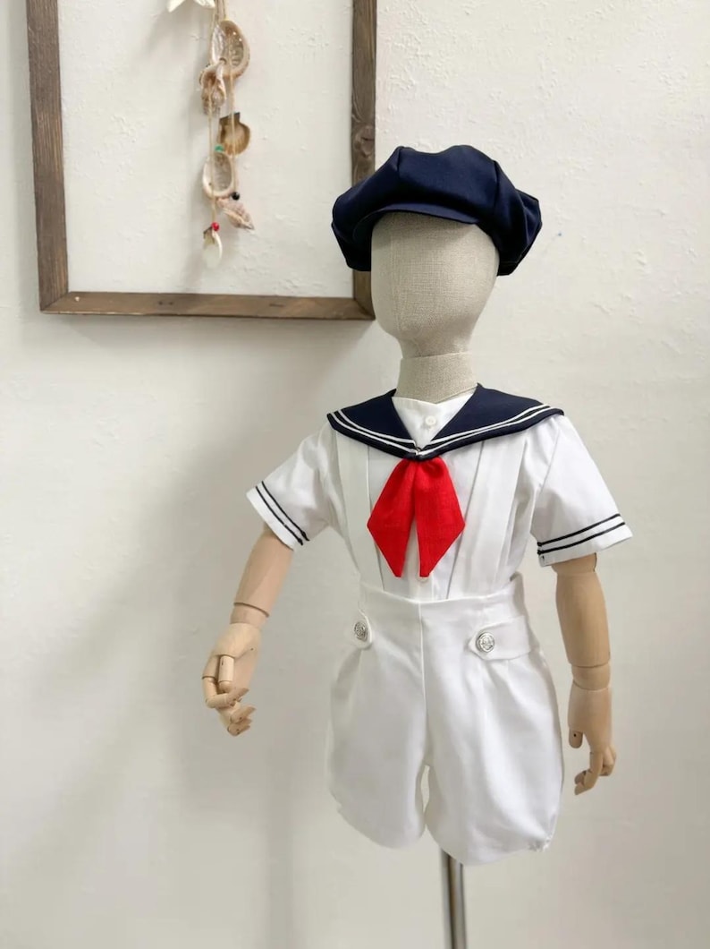 Toddler Sailor Outfit 1st Birthday Suit Baby Boy Personalized Sailor ...