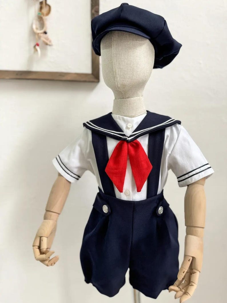 Toddler Sailor Outfit 1st Birthday Suit Baby Boy Personalized Sailor ...
