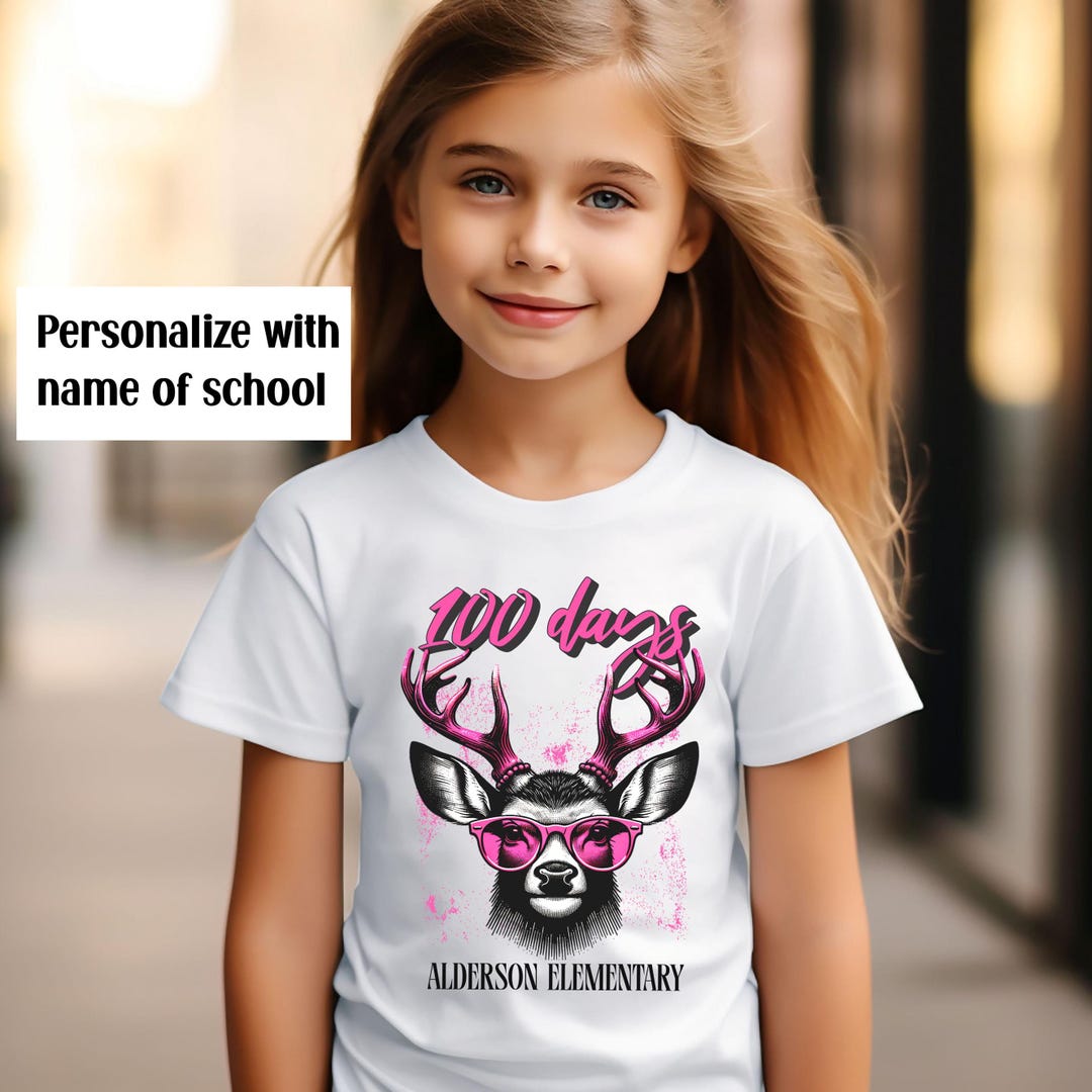 Personalized 100 Days of School for Girl Featuring Name of the Child's ...