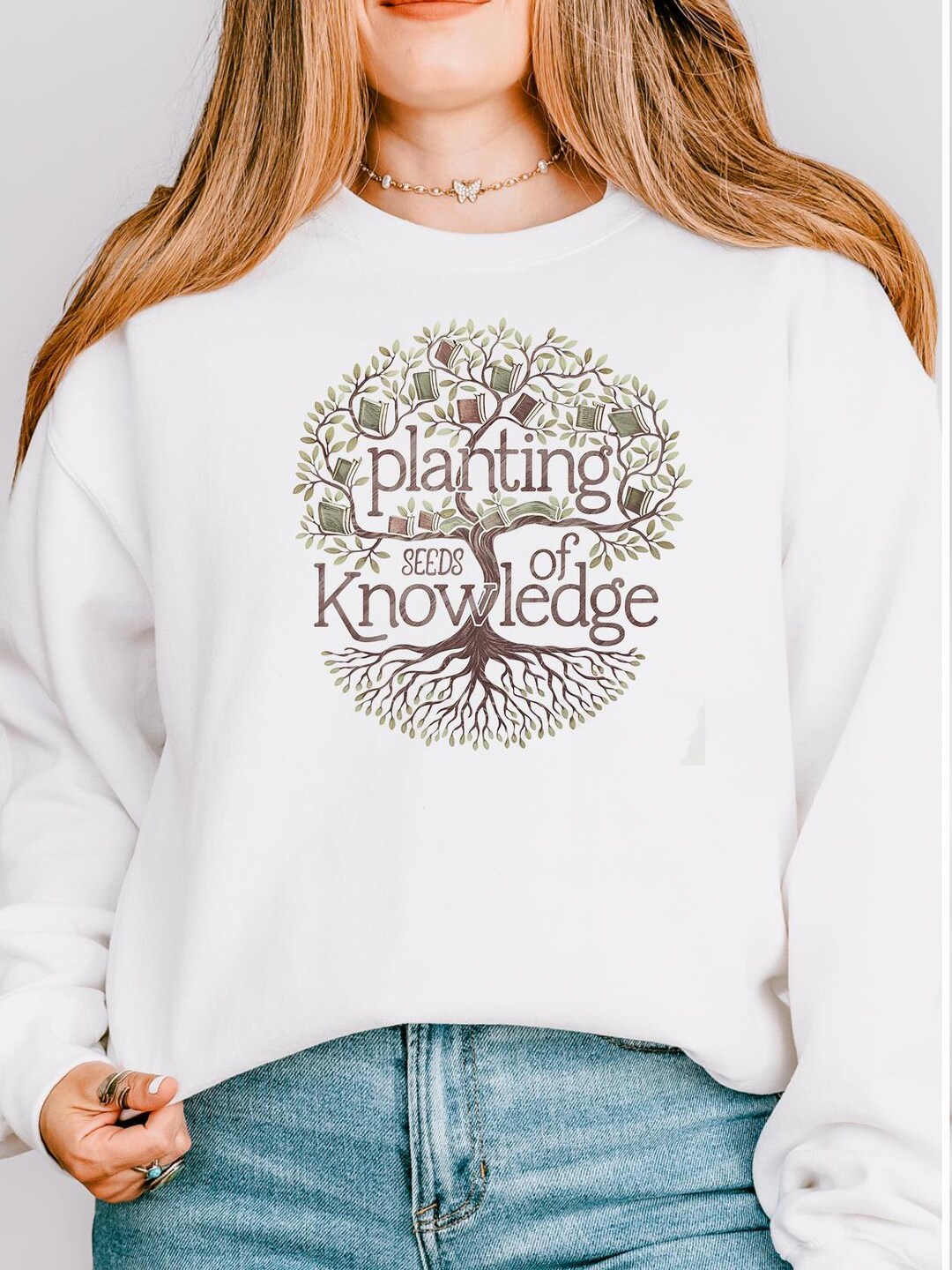 Planting Seeds of Knowledge Teacher Shirt Botanical Tree Design With ...