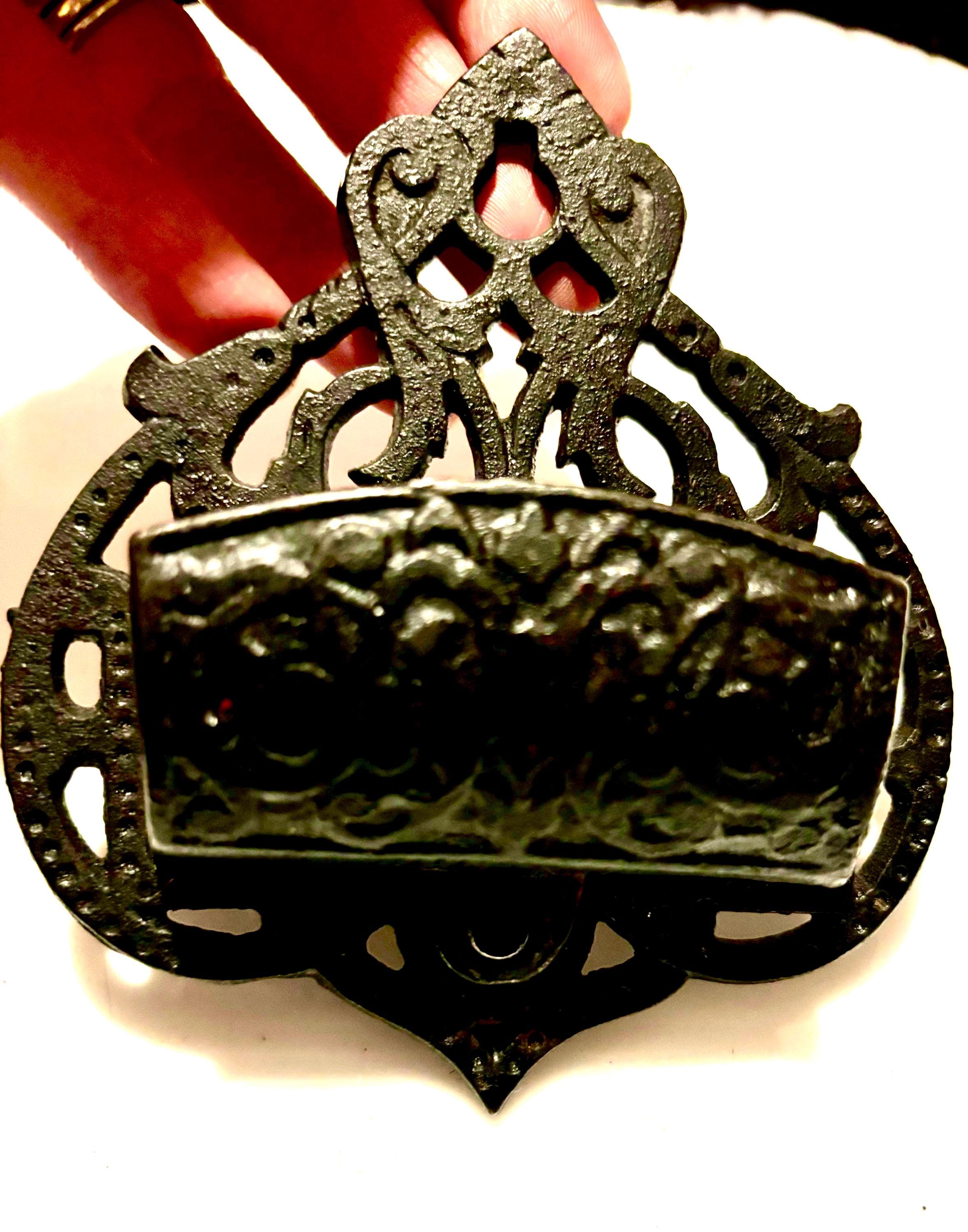 Vintage /antique Iron Art /cast Iron Match Stick Safe Striker - Etsy