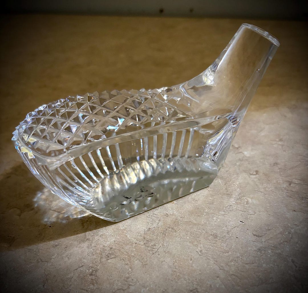 Vintage Cut Crystal Golf Club Paperweight - Etsy