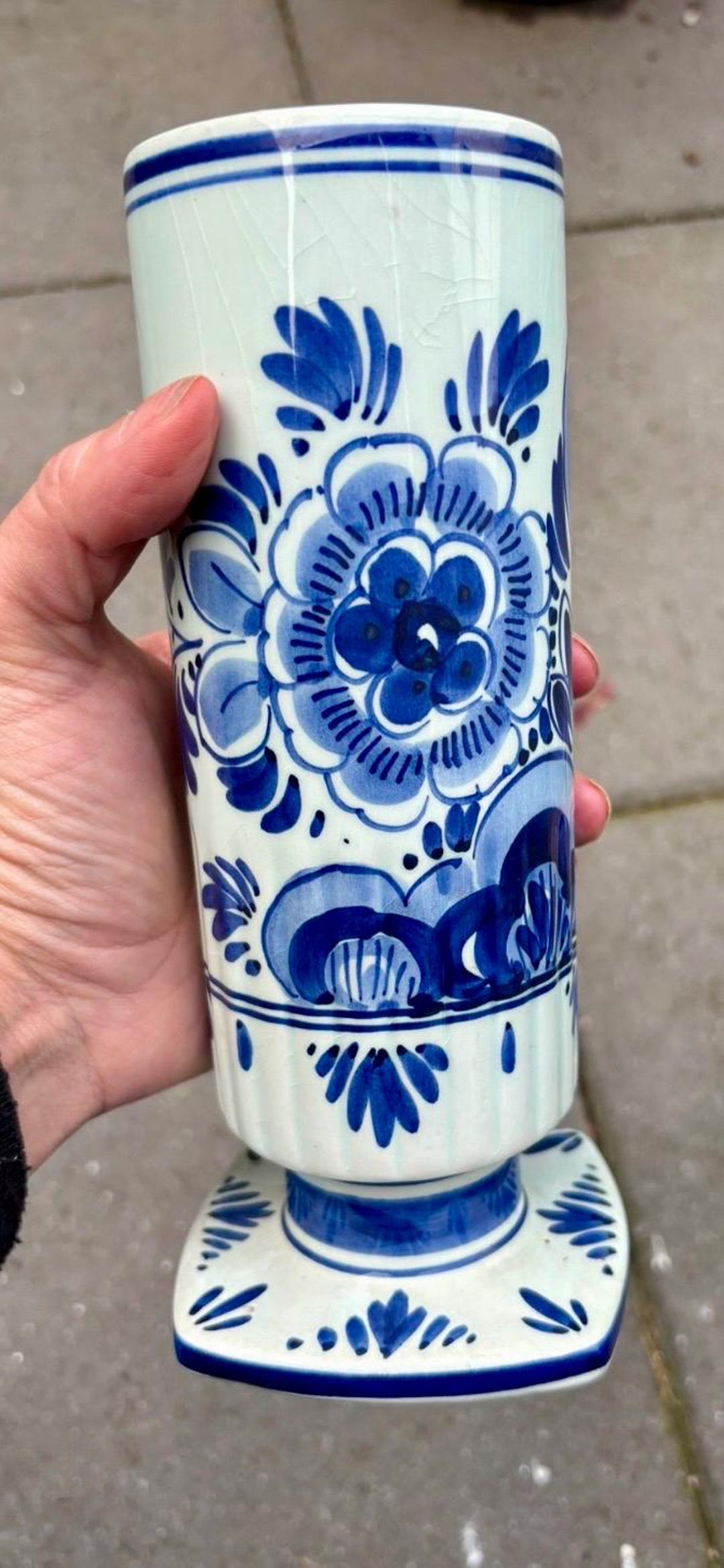 Signed Delft Vase - Etsy