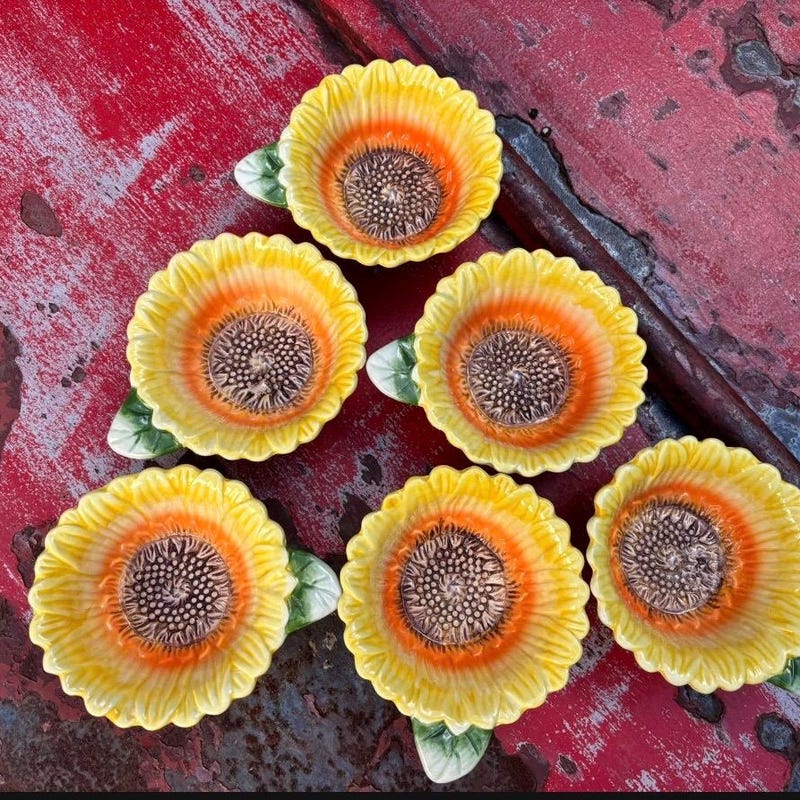 Sunflower Bowls - Etsy