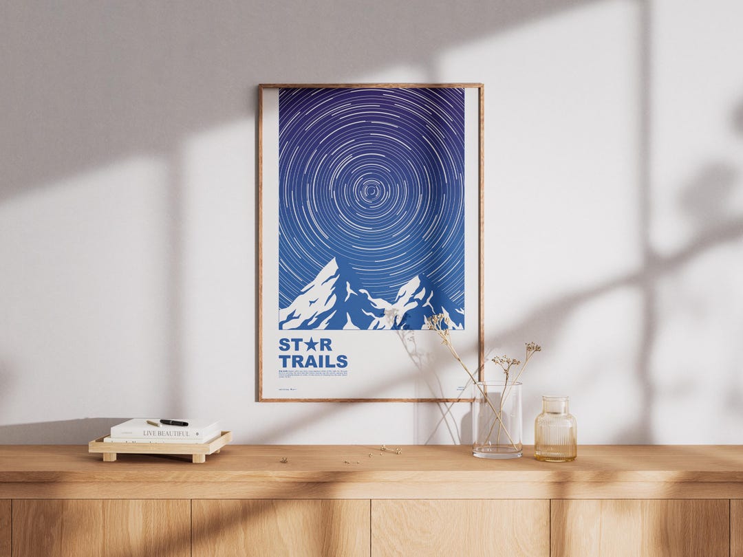 Star Trails - Wall Art | Digital Print | Digital Download ...