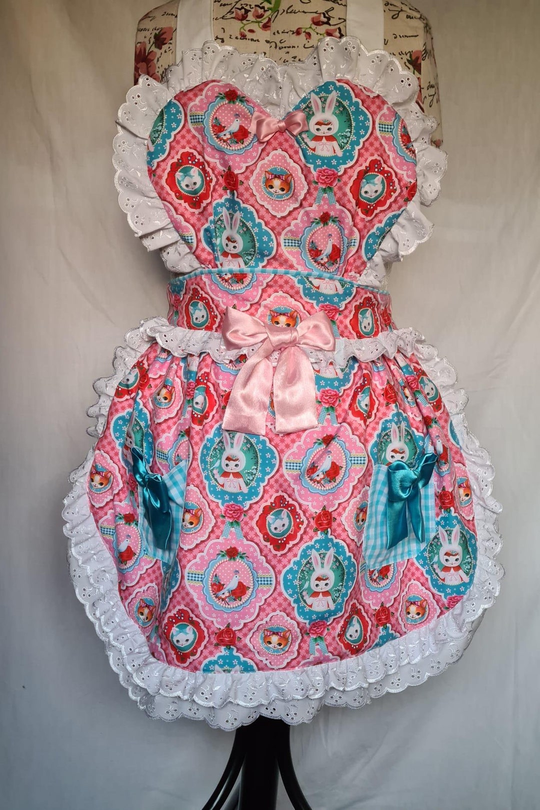 Cutie Tootie Apron - Kitsch Retro Vintage Style Pinny Super Cutecore ...