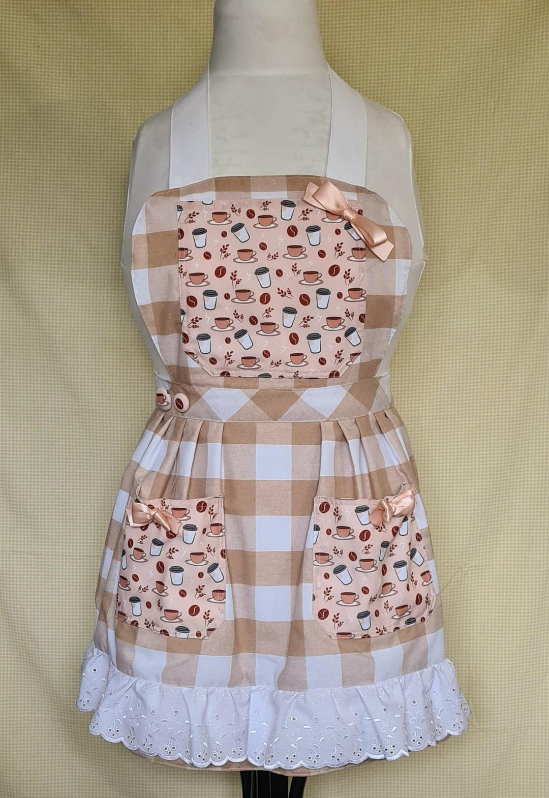 Cappuccino and Lattes Apron - Retro Vintage Style Pinny Cutecore Coffee ...