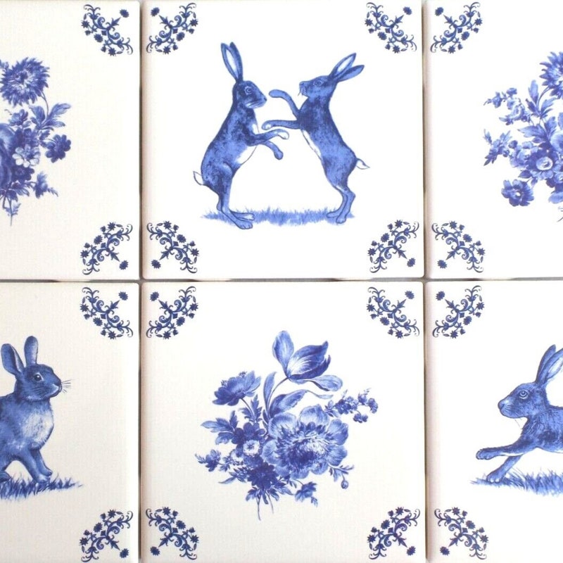 Delft Flower Brick - Etsy