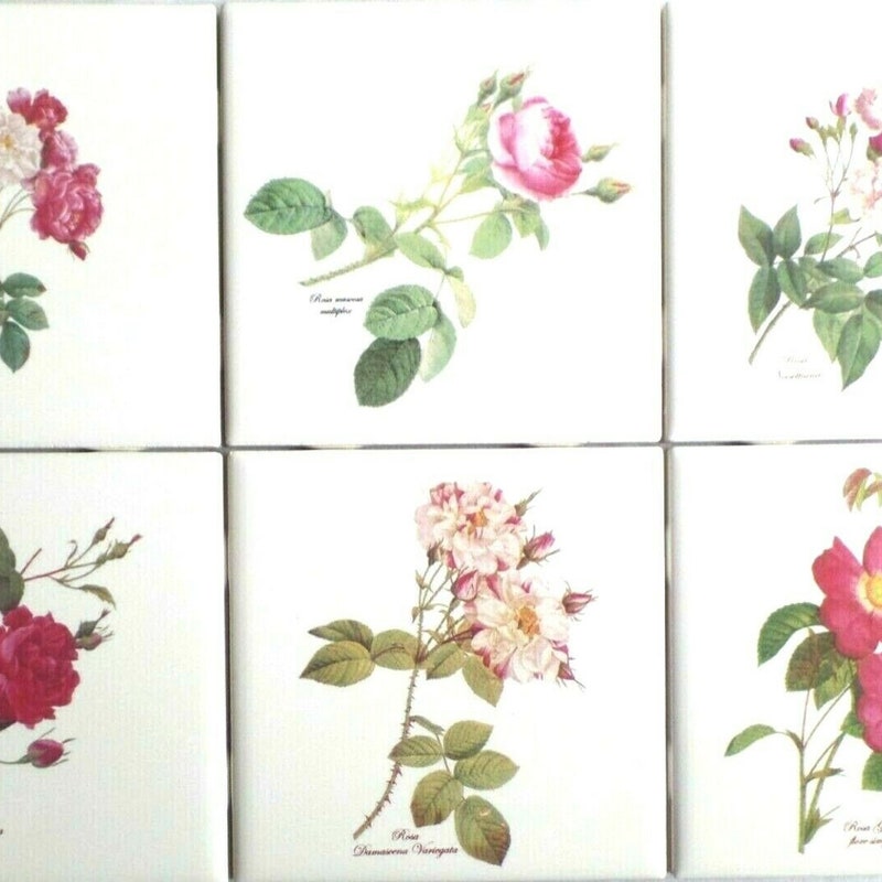Rose Tiles - Etsy