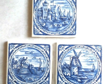 Blue Delft Tiles | Etsy