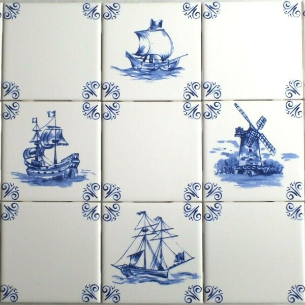 Delft Tile Nautical - Etsy