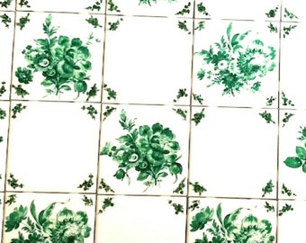 Green Delft Tiles - Etsy